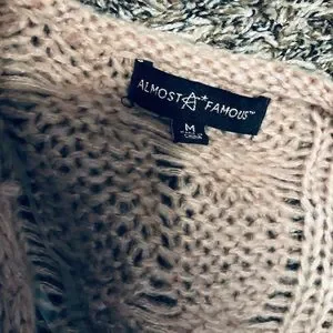 Almost Famous | Sweaters | Almost Famous Rose Blush Pink Mauve Knit ...